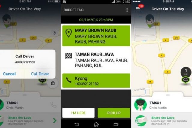 Aplikasi MyTeksi kini tawarkan fungsi topengan nombor telefon