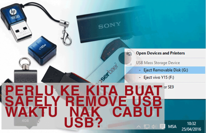 Kenapa kita perlu cabut pemacu USB dengan cara selamat?