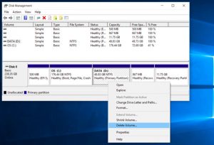 Cara gabung partition Windows 10 dengan Disk Management tanpa perlu format