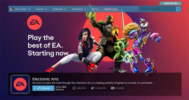 EA Access akan datang ke Steam; Lebih banyak judul EA bakal ditambah