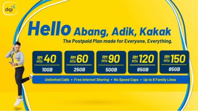 Digi perkenalkan Pelan Pascabayar baharu; Kini dari RM40 sebulan