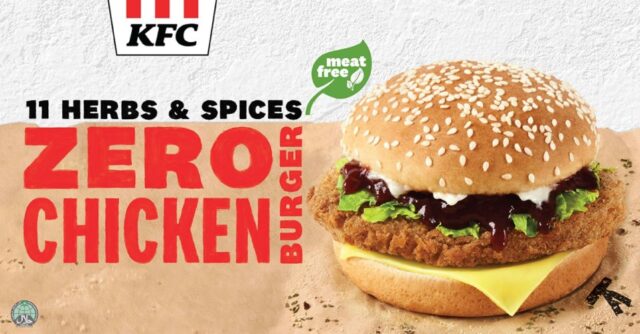 KFC Malaysia bakal melancarkan Zero Chicken Burger, Daging Burger Ayam ...