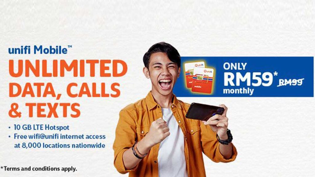 TM kembali lagi dengan Promosi Unifi Mobile 99 pada harga RM 59 sebulan ...