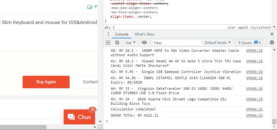 Kod pengaturcaraan yang tular ini mudahkan Semakan jumlah perbelanjaan ...