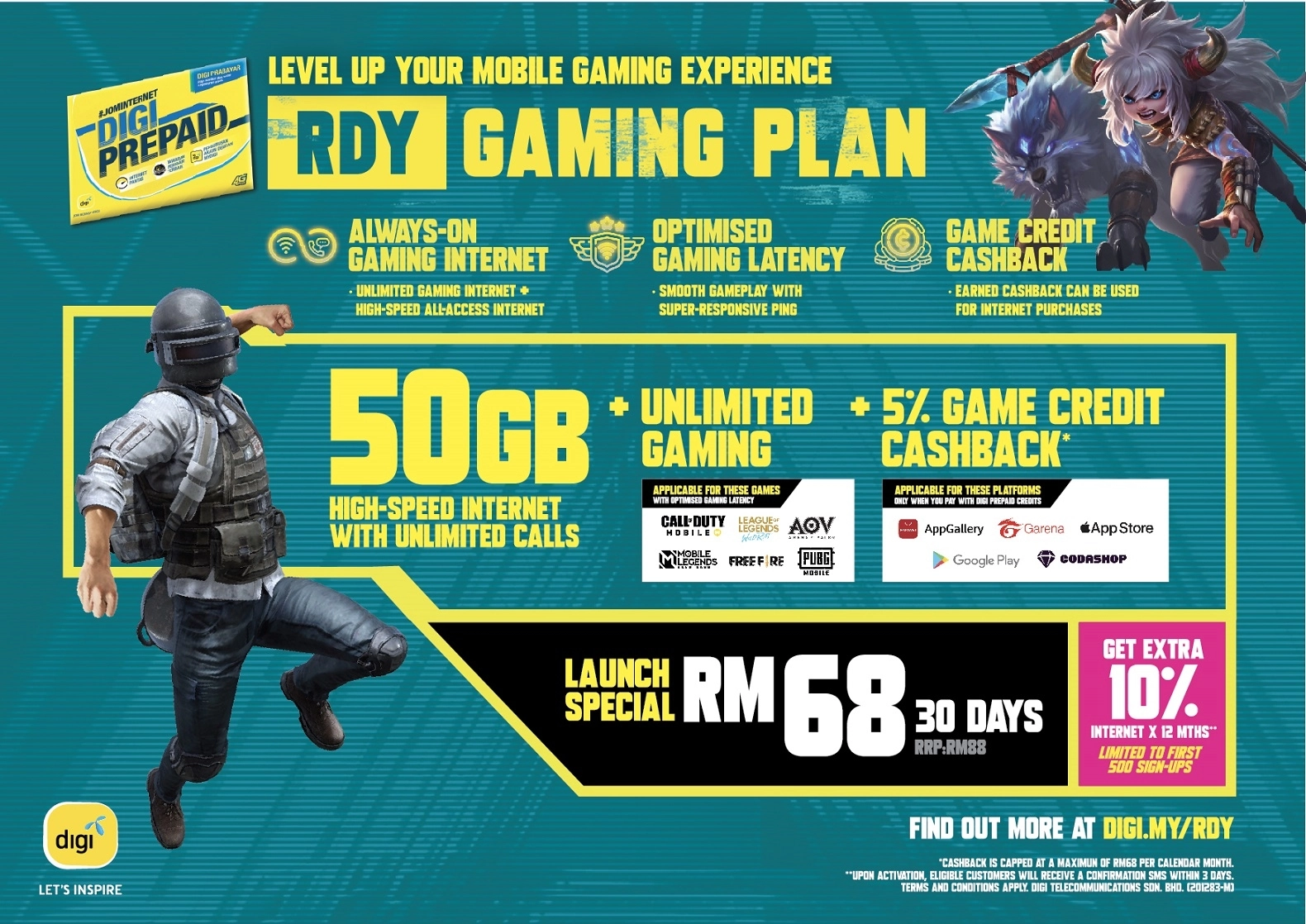 Pelan Internet Prabayar Digi RDY Gaming diperkenalkan; Internet pantas ...