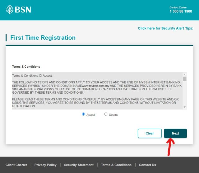 Cara mendaftar Perbankan Internet myBSN
