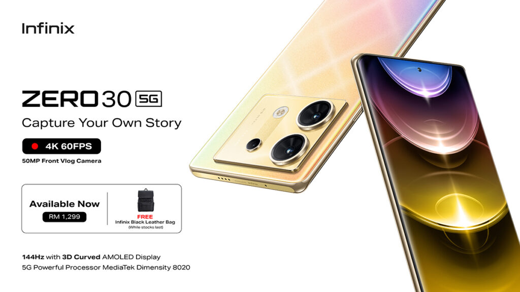 Infinix Zero 30 5G mula dijual di Malaysia pada harga RM1,299