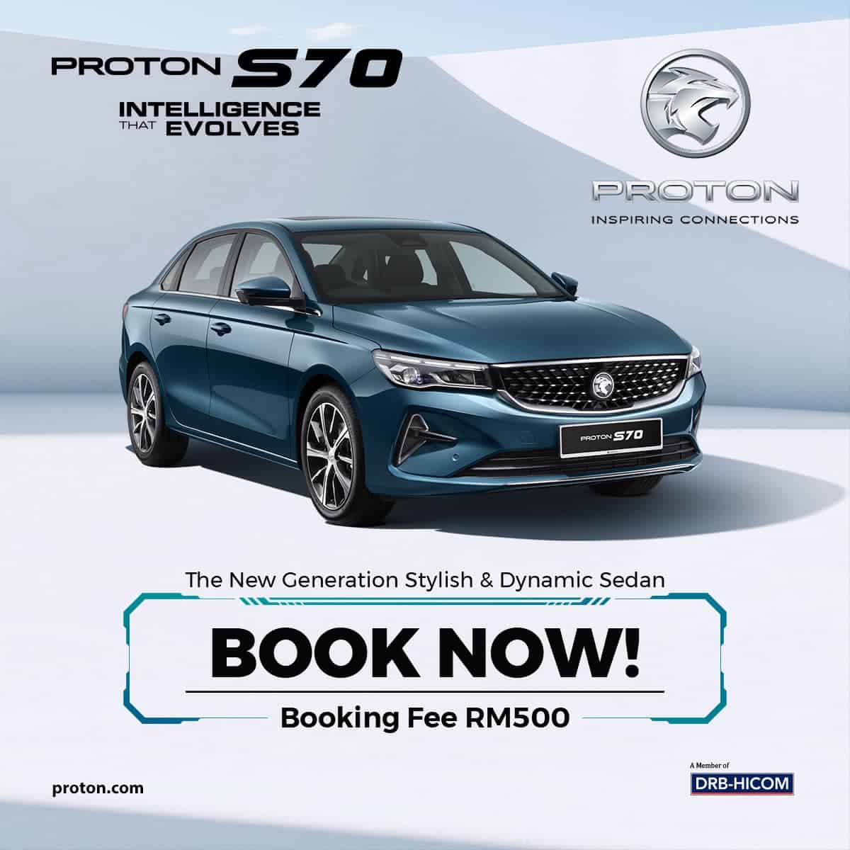 Proton S70 Sedan dilancarkan secara rasminya; Harga bermula dari RM73,800