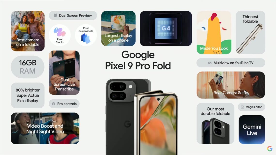 Google Pixel 9 Pro Fold kini rasmi; Saiz skrin luaran sama dengan Pixel ...