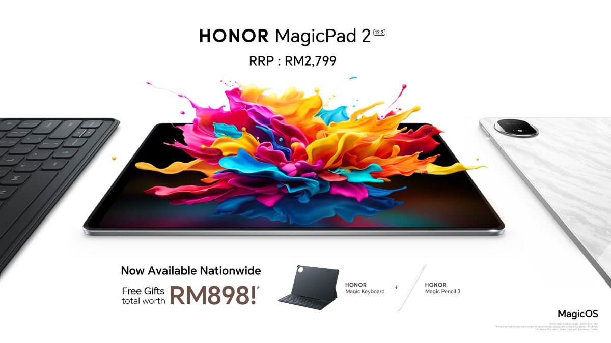 HONOR MagicPad 2 Yang Dikuasakan AI Mulai Dijual Di Seluruh Negara Hari Ini