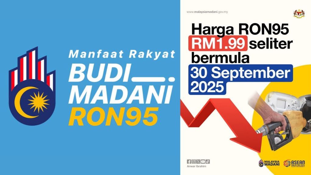 PM: RON95 RM1.99/L untuk Semua Warganegara mulai 30 Sept melalui Budi Madani RON95